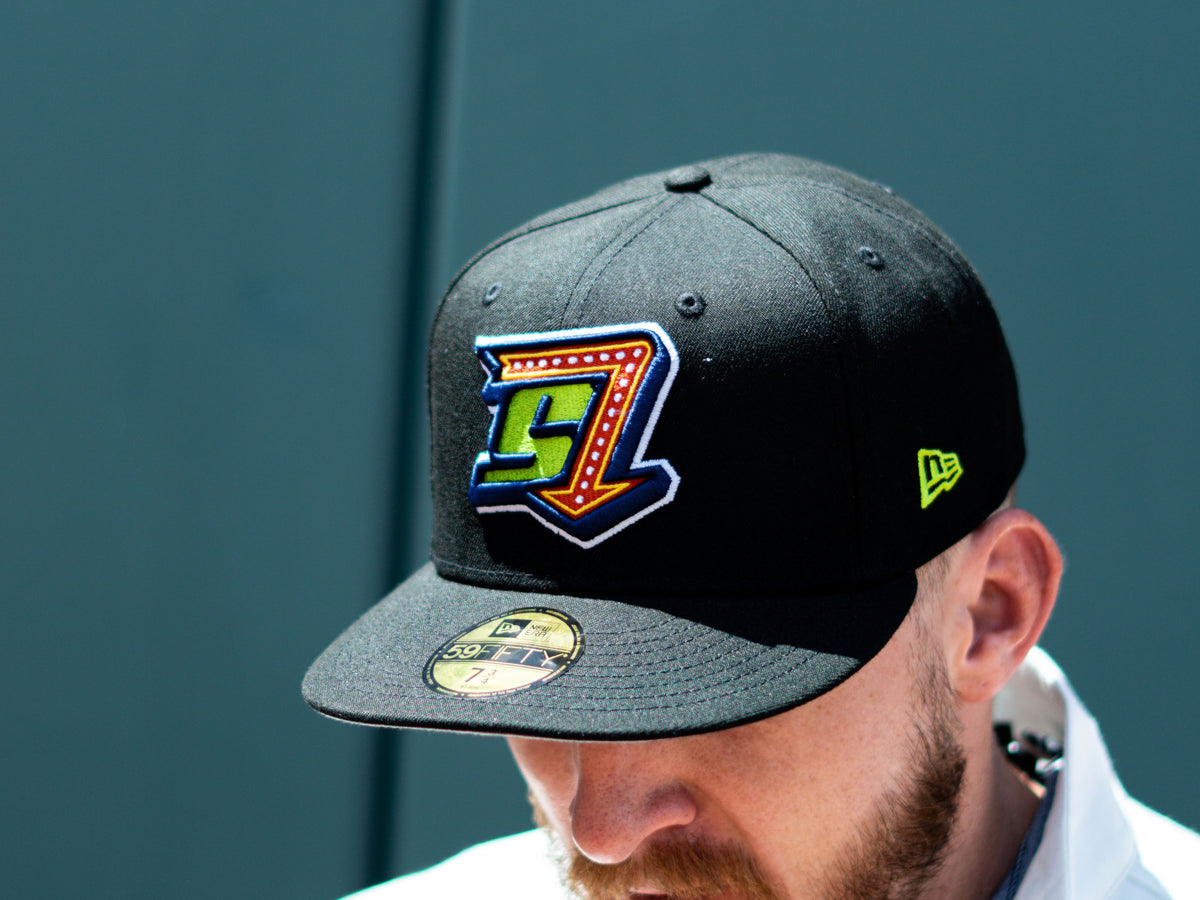 5950 Black AL2 Fitted Hat – Hub City Spartanburgers